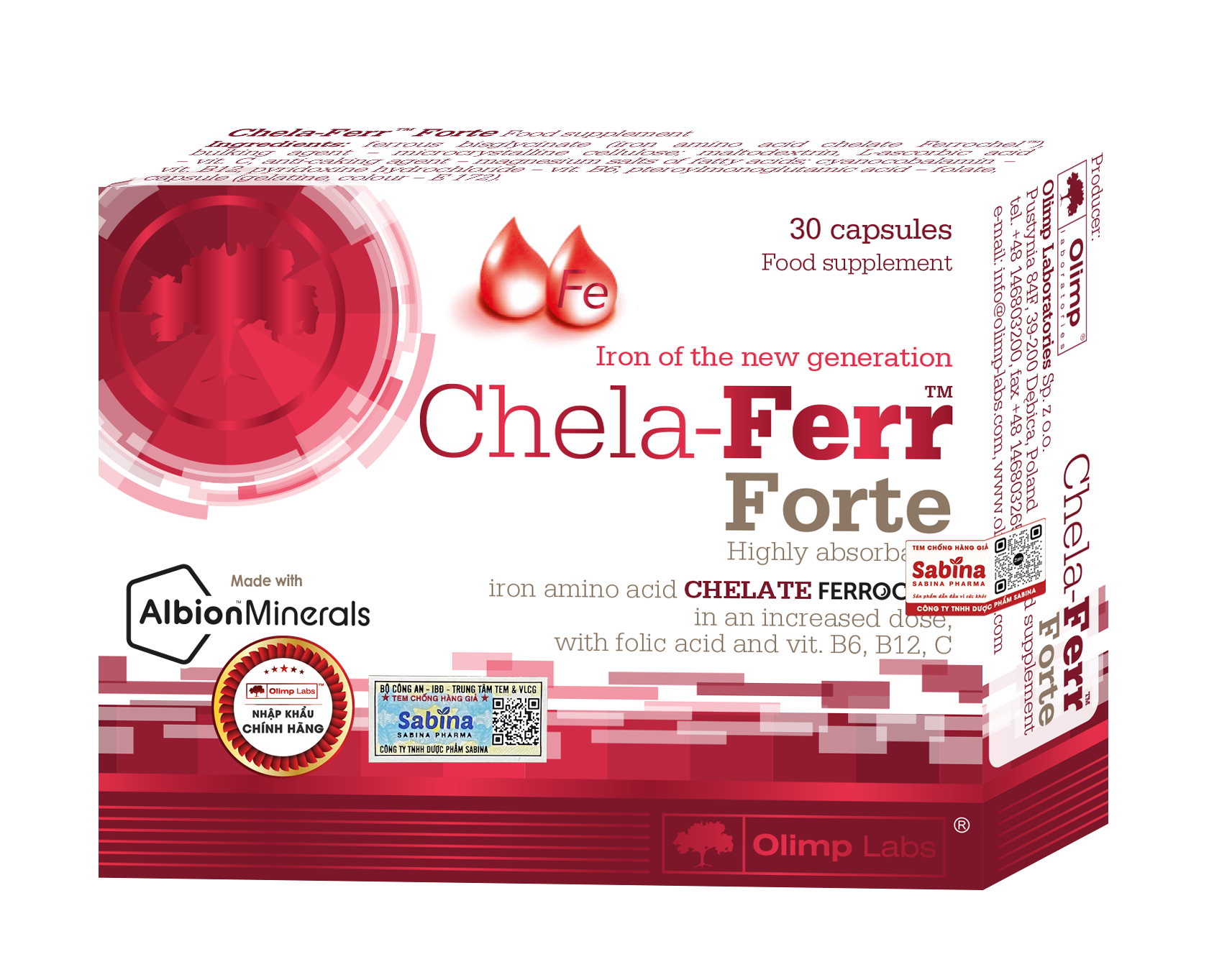 Thực phẩm bảo vệ sức khỏe Chela Ferr® Forte